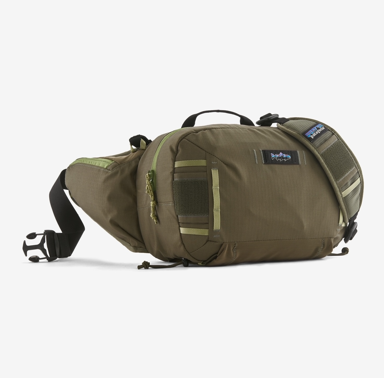 Patagonia Stealth Hip Pack Worn Around the Waist as a Belt a